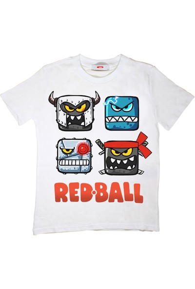 TakeTshirt Redball Çocuk T-Shirt Beyaz Unisex