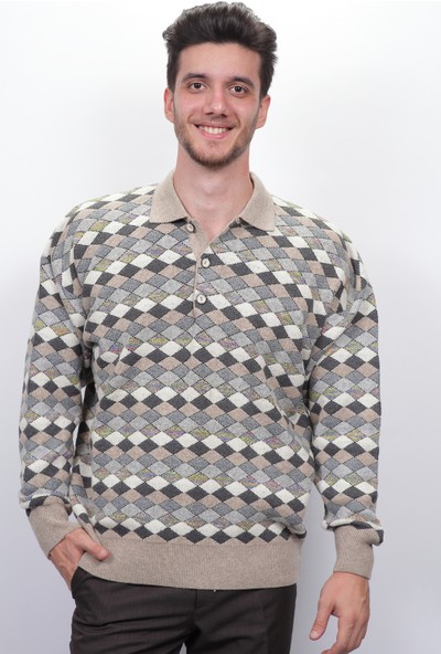 Sude Polo Yaka Erkek Kazak 732