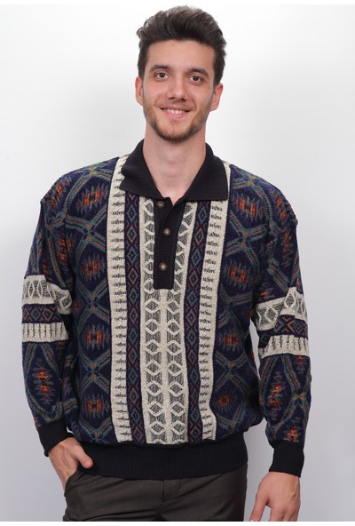 Sude Polo Yaka Erkek Kazak 404