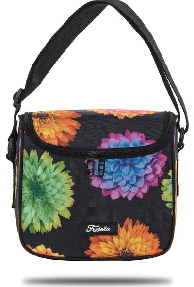 Fudela Iconic Stay Siyah Çiçekler Sırt Çantası
