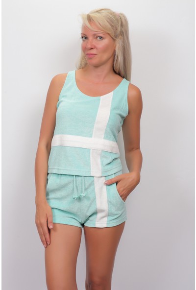 Marka Havlu Plaj Şort Takım CN07