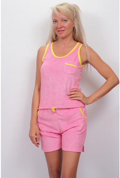 Marka Havlu Plaj Şort Takım CN10