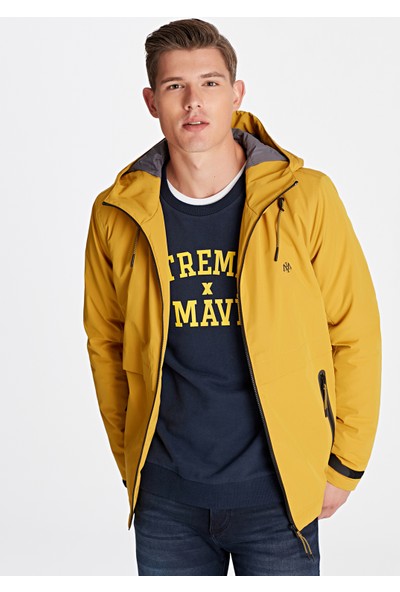Mavi Erkek Kapüşonlu Sarı Mont 010188-29767 Mavi Erkek Kapüşonlu Sarı Mont 010188-29767