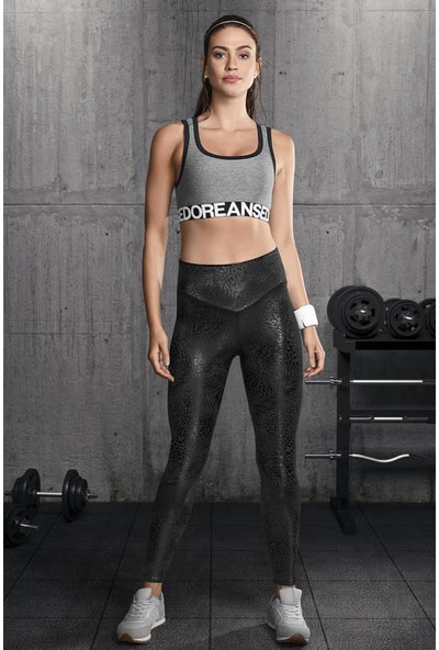 Doreanse Kadın Animal Desenli Parlak Spor Tayt 8050 Doreanse Kadın Animal Desenli Parlak Spor Tayt 8050