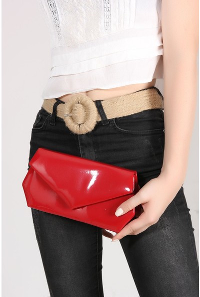 Rovigo Plus Kırmızı Suni Deri Kadın Çanta