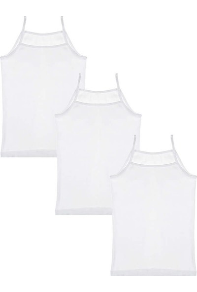 Donella %100 Pamuk 3'lü Kız Çocuk Atlet - 4351D2