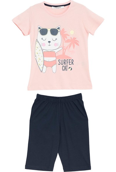 Roly Poly Kız Çocuk Kapri Takım İnci Pembe