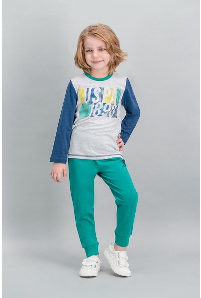 U.S. Polo Assn Lisanslı Karmelanj Erkek Çocuk Pijama Takımı U.S. Polo Assn Lisanslı Karmelanj Erkek Çocuk Pijama Takımı