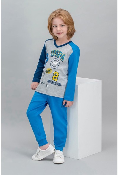 U.S. Polo Assn Lisanslı Grimelanj Erkek Çocuk Pijama Takımı U.S. Polo Assn Lisanslı Grimelanj Erkek Çocuk Pijama Takımı
