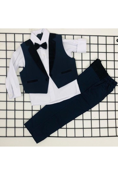 Terry Erkek Çocuk Smokin Takımı - Lacivert - 1 Yaş ( 80 cm ) Terry Erkek Çocuk Smokin Takımı - Lacivert - 1 Yaş ( 80 cm )