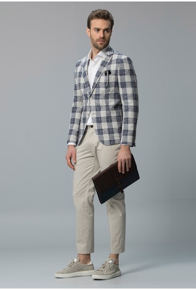 Lufian Erkek Slim Fit Como Spor Blazer Ceket