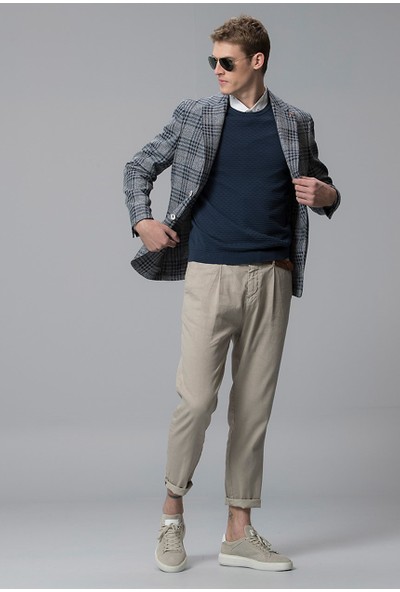 Lufian Erkek Slim Fit Portimao Spor Blazer Ceket