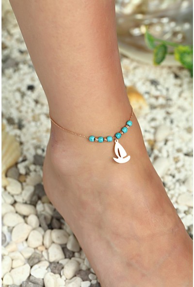 Azuris 925 Ayar Gümüş Firuze Halhal Azuris 925 Ayar Gümüş Firuze Halhal