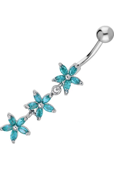 Getss 3525 Prg164A Çiçek Model Çelik Göbek Piercing Getss 3525 Prg164A Çiçek Model Çelik Göbek Piercing