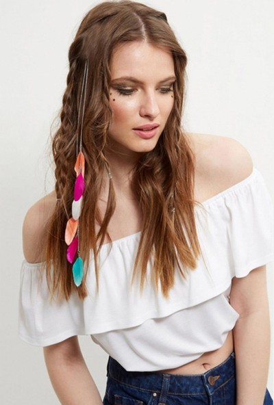 New Obsessions Avery Tüylü Saç Zinciri