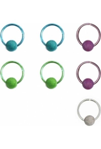 New Obsessions Funky Renkli Saç Küpesi 7'li New Obsessions Funky Renkli Saç Küpesi 7'li