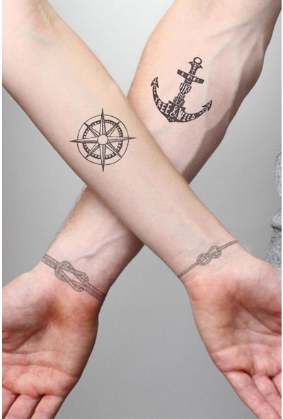 Flash Tattoos Sailor Unisex Geçici Dövme