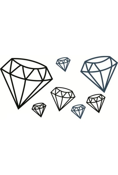 Flash Tattoos Diamonds Geçici Dövme