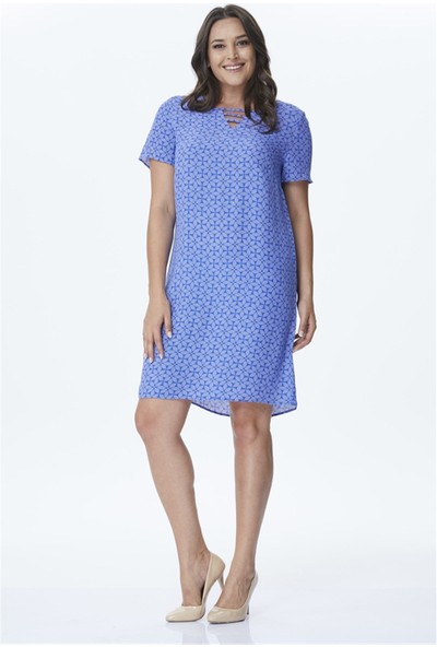 Myline Yaka Detaylı Elbise 23948 Myline Yaka Detaylı Elbise 23948