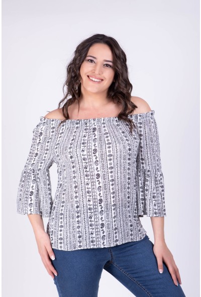Myline Düşük Omuzlu Bluz 34398