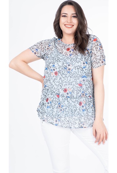 Myline Astarlı Şifon Bluz 34630