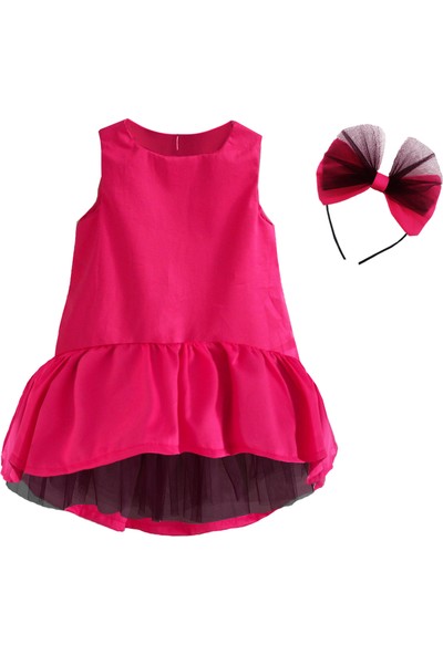 Shecco Babba Kız Çocuk Tütü Elbise Taç Takım Fuşya 1-4 Yaş Shecco Babba Kız Çocuk Tütü Elbise Taç Takım Fuşya 1-4 Yaş