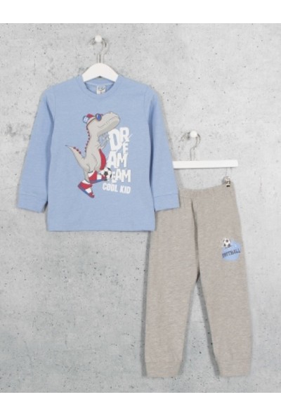 Dmb Erkek Çocuk Pijama Takımı Mavi 6731