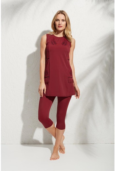 Pierre Cardin Kadın Japonekol Aplikeli Tesettür Mayo 191912