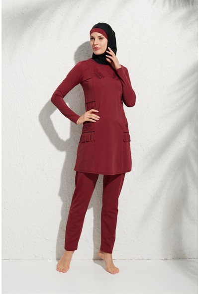 Pierre Cardin Kadın Uzunkollu Aplikeli Tesettür Mayo 191913 Pierre Cardin Kadın Uzunkollu Aplikeli Tesettür Mayo 191913