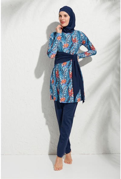 Pierre Cardin Kadın Uzunkollu Desenli Bağlamalı Tesettür Mayo 191919 Pierre Cardin Kadın Uzunkollu Desenli Bağlamalı Tesettür Mayo 191919