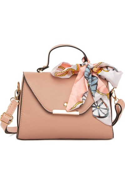 Bagmori Pudra Kapaklı Şallı Askılı Çanta