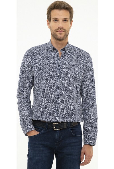 Pierre Cardin Erkek Dokuma Gömlek 50209589-Vr033 Pierre Cardin Erkek Dokuma Gömlek 50209589-Vr033