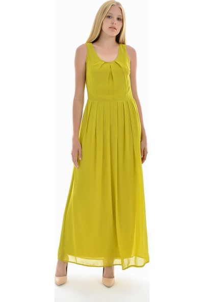 Sense Kadın Fıstık Yeşili Astarlı Etek Pileli Şifon Elbise Elb31621 Sense Kadın Fıstık Yeşili Astarlı Etek Pileli Şifon Elbise Elb31621