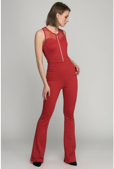 Sense Kadın Kırmızı Tulum Tlm14625 Sense Kadın Kırmızı Tulum Tlm14625