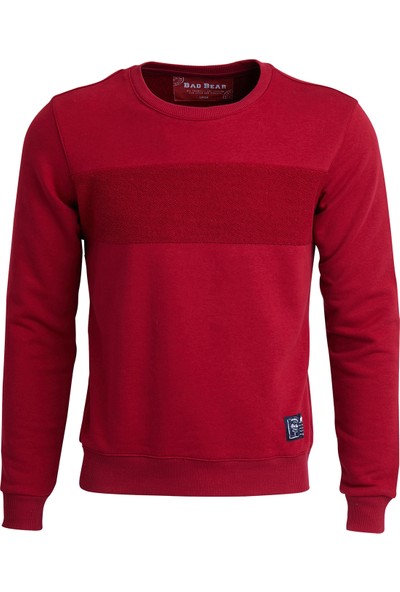 Bad Bear Erkek Bordo Spor Sweatshirt