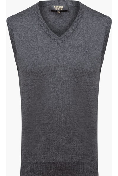 Hateko Gri Klasik Kesim Erkek Süveter Hateko Gri Klasik Kesim Erkek Süveter
