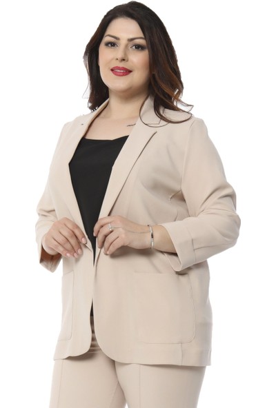 Hanezza Kadın Cep Detaylı Blazer Ceket P5095 Hanezza Kadın Cep Detaylı Blazer Ceket P5095