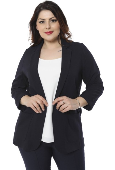 Hanezza Kadın Cep Detaylı Blazer Ceket P5095 Hanezza Kadın Cep Detaylı Blazer Ceket P5095