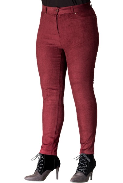 Hanezza Kadın Fitilli Kadife Pantolon Pt11322