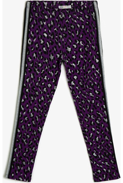 Koton Kız Bebek Leopar Desenli Tayt