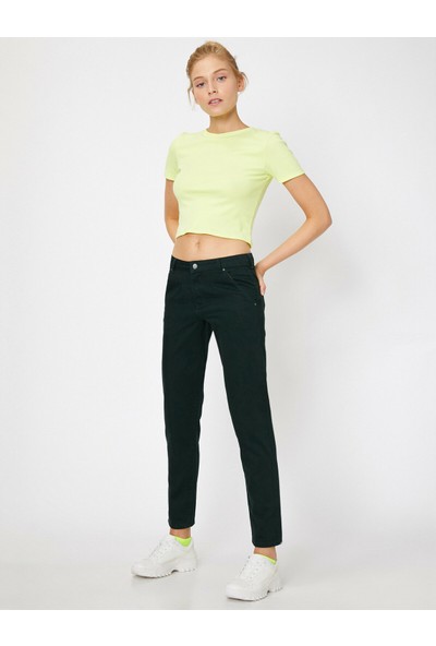 Koton Kadın Normal Bel Normal Paça Kot Pantolon - Mom Jean