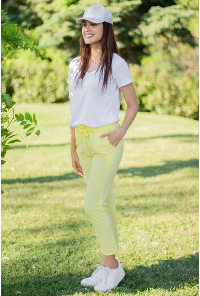 Morpile Kadın Bel Bağlamalı Bodrum Pantolon Morpile Kadın Bel Bağlamalı Bodrum Pantolon