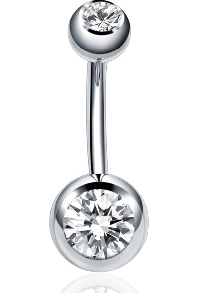 VipBT Cerrahi Çelik Kasisli Top Taşlı Göbek Piercing VipBT Cerrahi Çelik Kasisli Top Taşlı Göbek Piercing