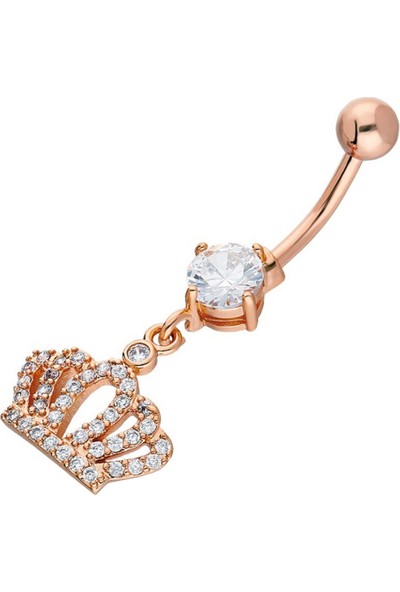 Getss Prg140C Taç Model Çelik Göbek Piercing Getss Prg140C Taç Model Çelik Göbek Piercing