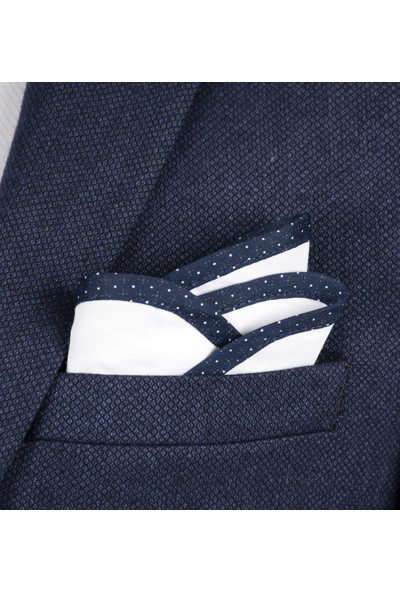 Deepsea Lacivert-Beyaz Kenarı Biyeli Yaka Mendil 1901814 Deepsea Lacivert-Beyaz Kenarı Biyeli Yaka Mendil 1901814
