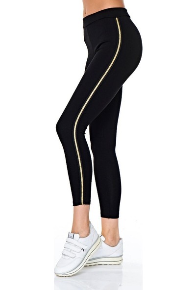 Almila 4005 Gold Simli Yan Band Bayan Tayt Almila 4005 Gold Simli Yan Band Bayan Tayt