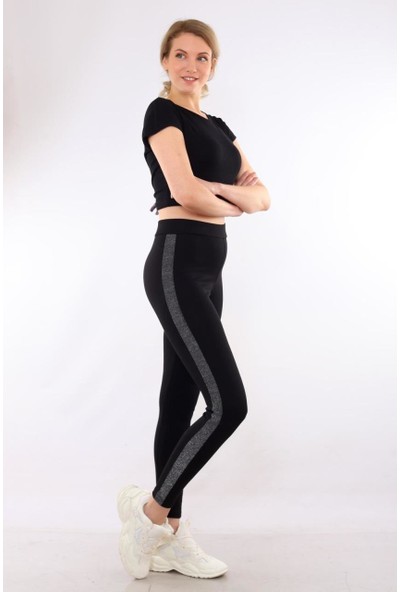 Almila 4010 Simli Geniş Yan Band Kadın Tayt Almila 4010 Simli Geniş Yan Band Kadın Tayt