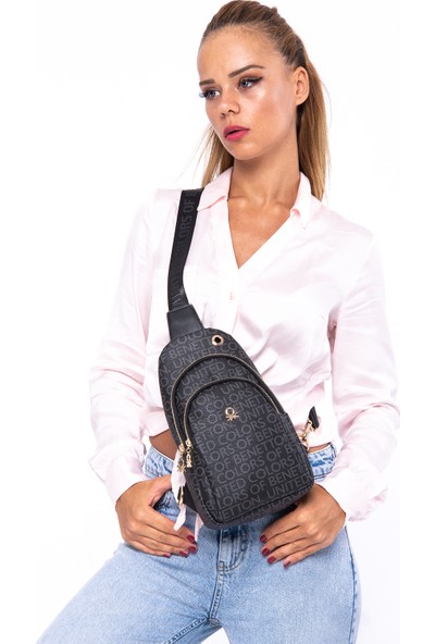 Benetton Kadın Vücut Çantası Siyah BNT168