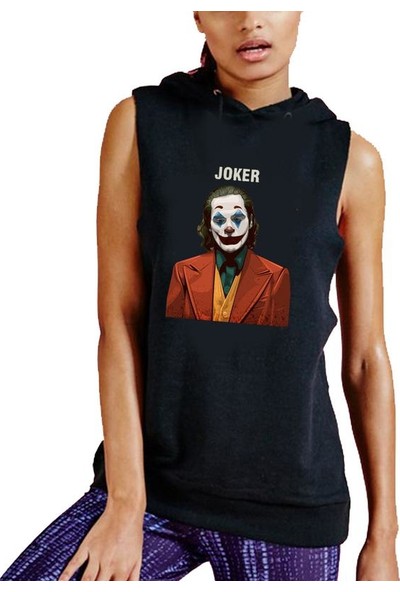 Art T-Shirt Joker Phoenix Kapüşonlu Sleeveless T-Shirt Art T-Shirt Joker Phoenix Kapüşonlu Sleeveless T-Shirt