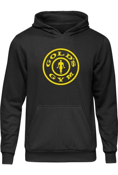 Casual Golds Gym Logo Siyah Kapüşonlu Hoodie Casual Golds Gym Logo Siyah Kapüşonlu Hoodie